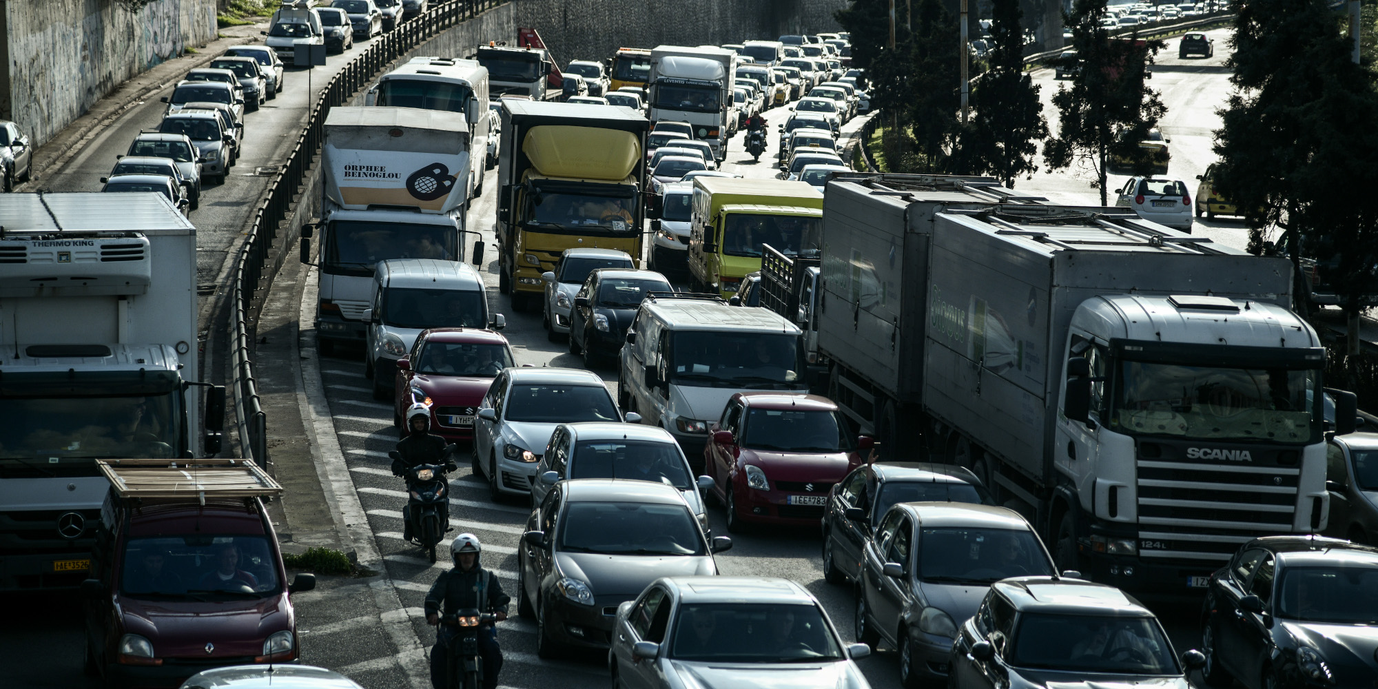 Αυξημένη κίνηση στους δρόμους -Μποτιλιάρισμα 14 χλμ. στον Κηφισό ...