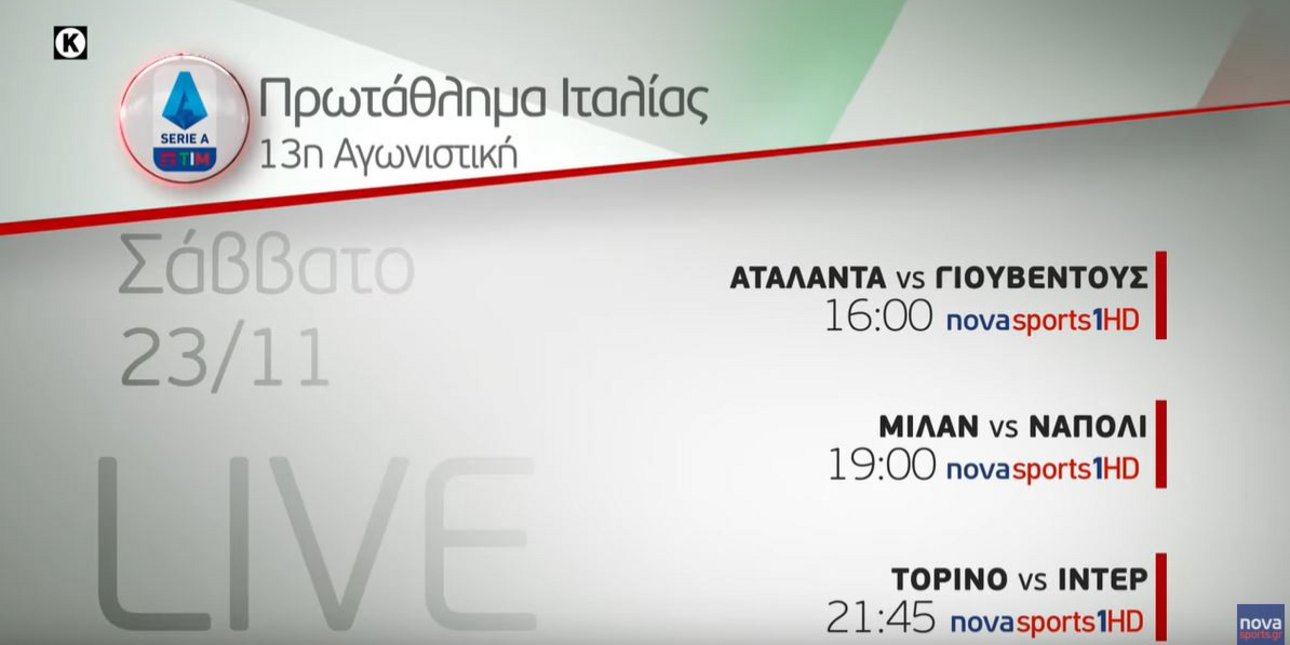 Το ντέρμπι Μίλαν-Νάπολι, όλη η Serie Α και οι «μάχες» των Αγιαξ, Παρί ...