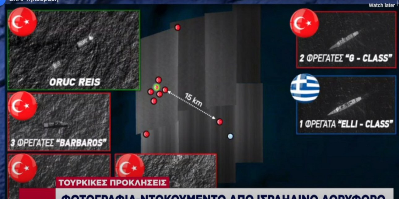 Φωτογραφία-ντοκουμέντο από το Oruc Reis με απλωμένα καλώδια και τα ...