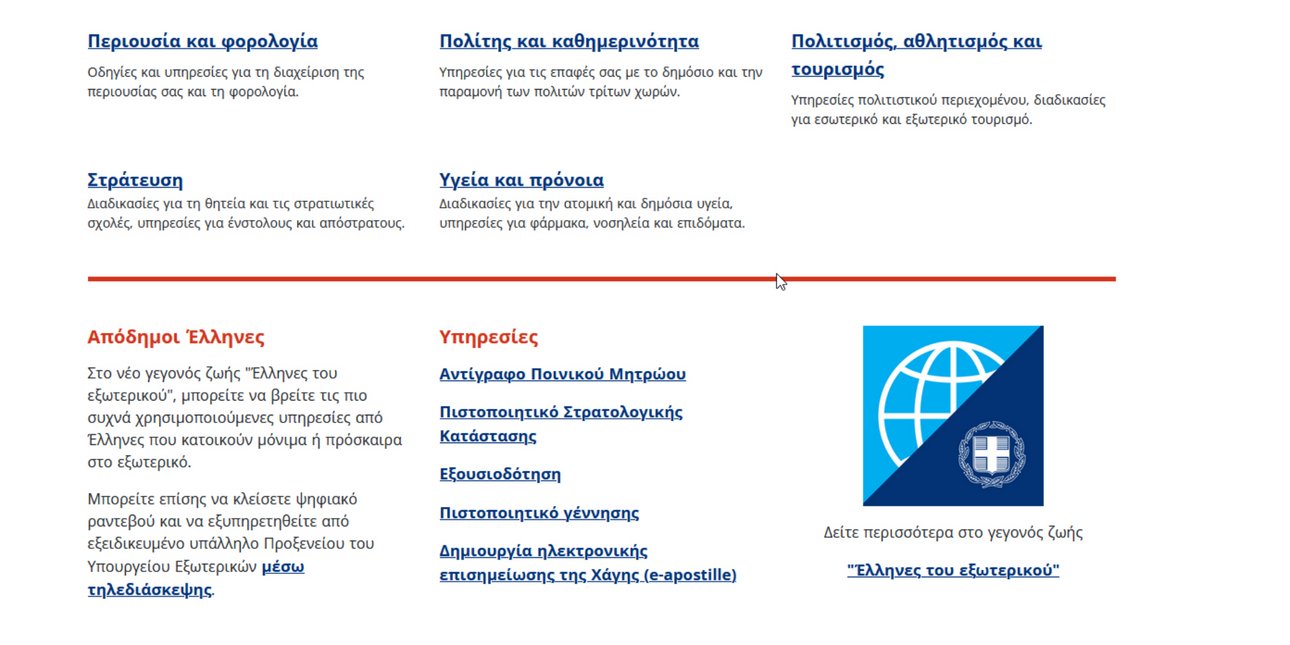 Nέα ειδική ενότητα στο gov.gr για τους Έλληνες του Εξωτερικού ...