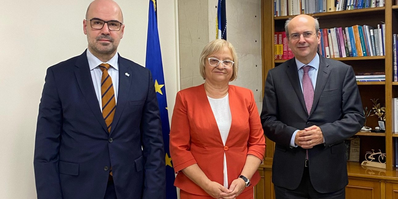 Συνάντηση Χατζηδάκη με τη γενική διευθύντρια της Eurostat και τον ...