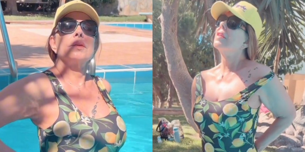 Άντζελα Δημητρίου: Φορά το μαγιό της και κάνει χαμό στο TikTok -Κορμάρα στα 70 - iefimerida.gr