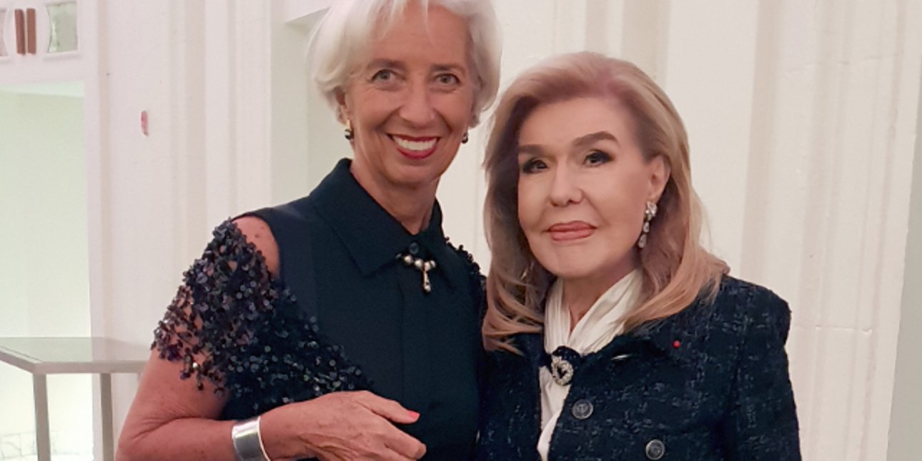 Η Μαριάννα Βαρδινογιάννη με την Κριστίν Λαγκάρντ στα ετήσια βραβεία του ...