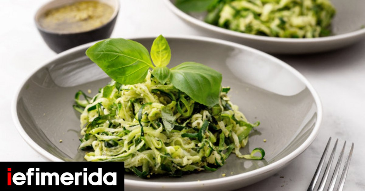 Συνταγή για ζυμαρικά από κολοκυθάκι με πέστο αβοκάντο - iefimerida.gr
