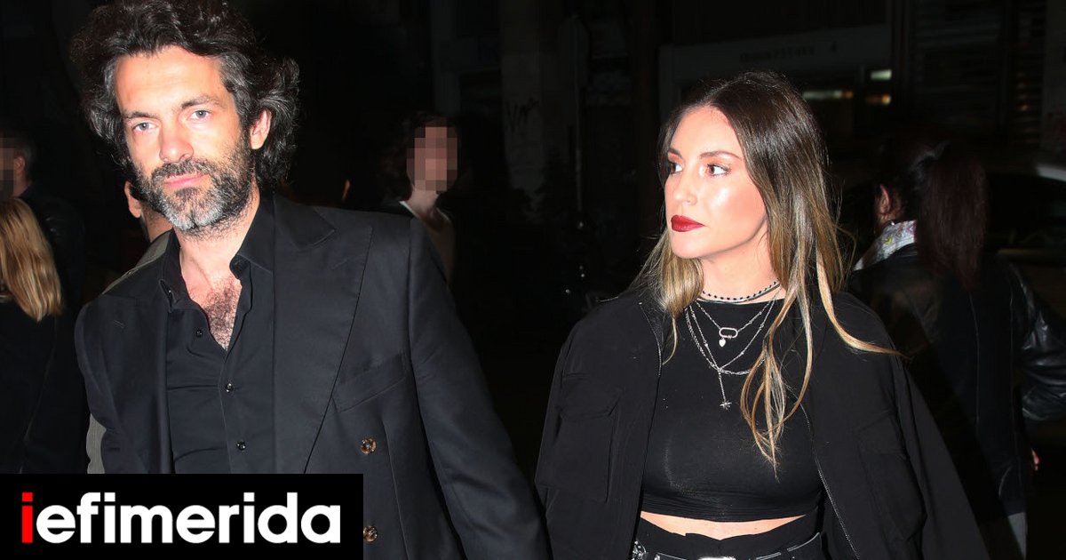 Αθηνά Οικονομάκου: Χεράκι-χεράκι με τον Φίλιππο Μιχόπουλο σε πρεμιέρα ...