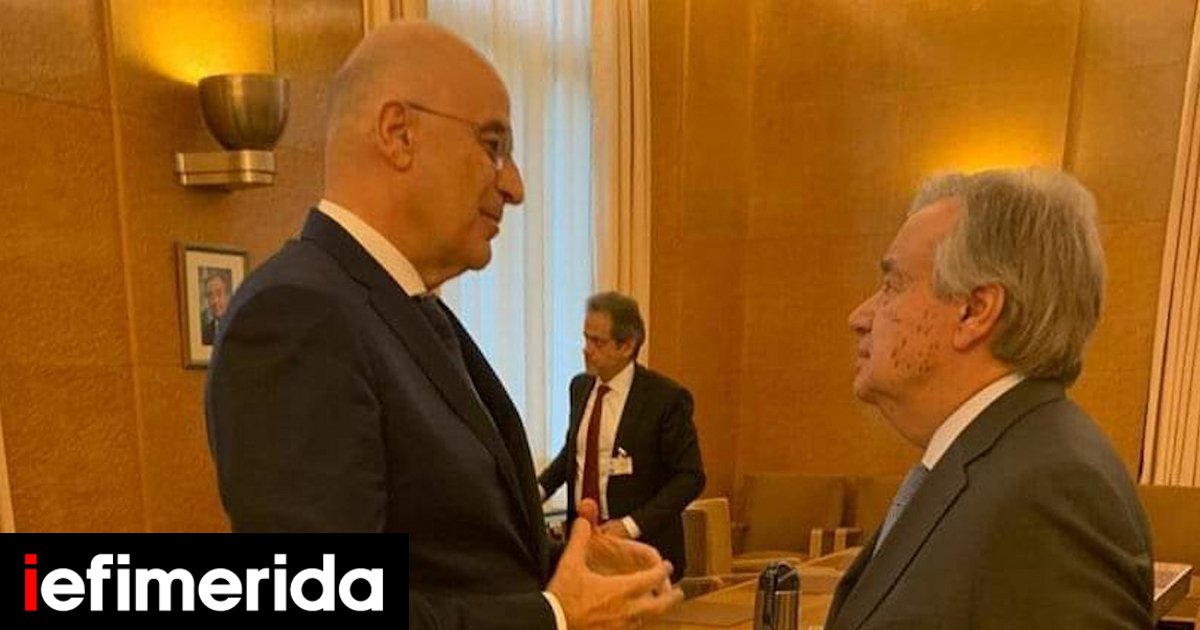 Δένδιας σε Γκουτέρες: Ανύπαρκτες οι συμφωνίες της Τουρκίας με τη Λιβύη ...