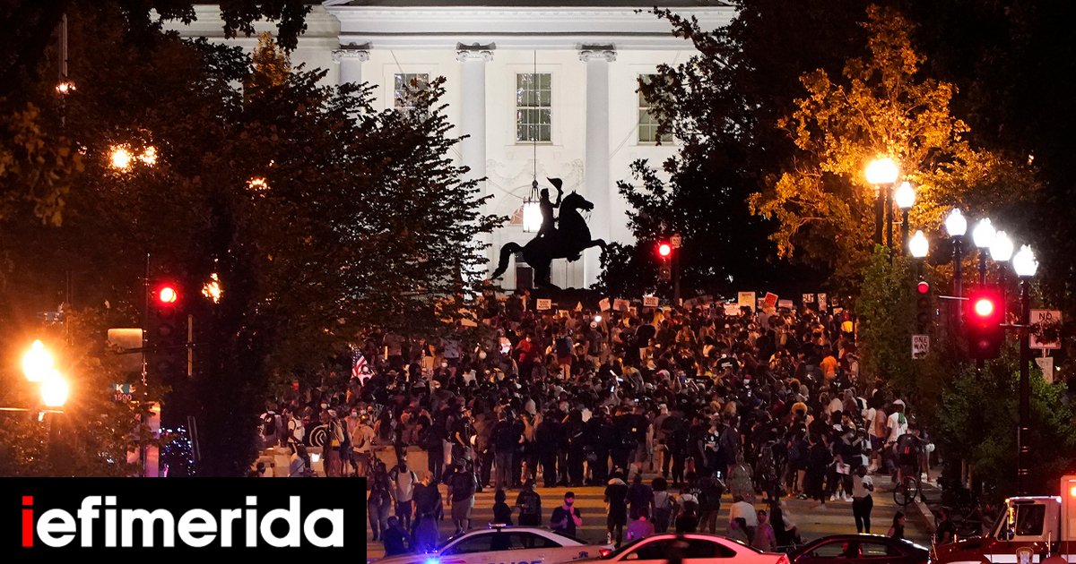 «Αφρισε» ο Τραμπ: «Αλήτες» οι διαδηλωτές κατά του ρατσισμού στην ...