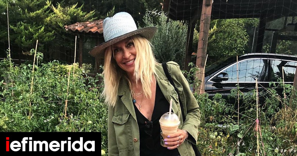 Η Αννα Βίσση μας ξεναγεί στο μποστάνι της με τις υπέροχες ντομάτες ...