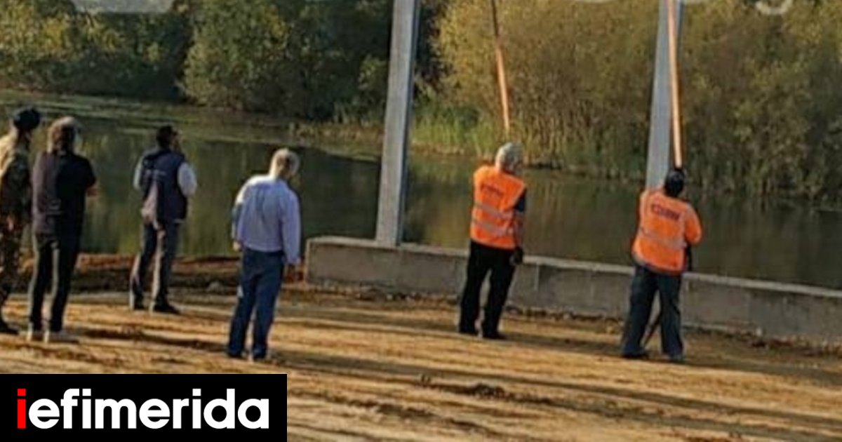 Ξεκίνησε η κατασκευή του φράχτη στον Eβρο -Επίσκεψη Μητσοτάκη το ...