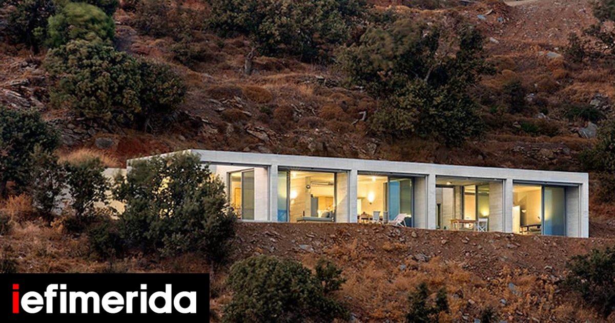 «Parallel House»: Αυτό το σπίτι στην Τζια μοιάζει σαν να γεννήθηκε από ...