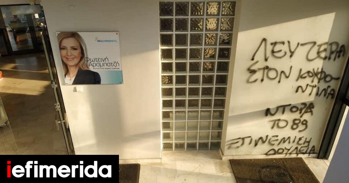 Yποστηρικτές Κουφοντίνα έγραψαν άθλια συνθήματα στα γραφεία της ...
