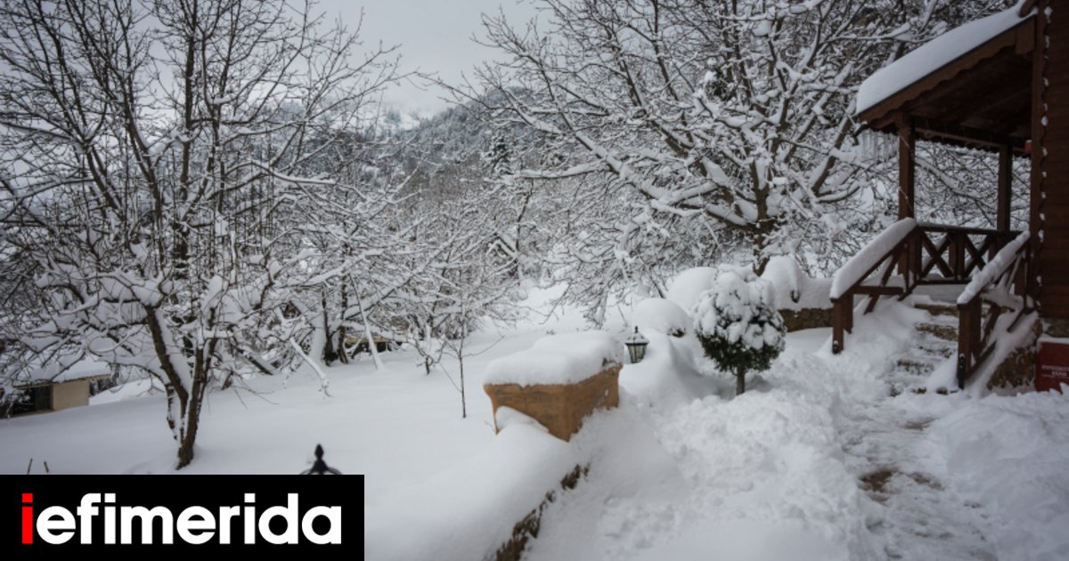 Εντυπωσιακό βίντεο: Ενα ταξίδι στα χιονισμένα Τρίκαλα Κορινθίας και τη ...