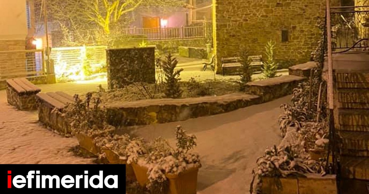 Κακοκαιρία «Λέανδρος»: Χιονίζει στη Θεσσαλονίκη, στα λευκά η Χαλκιδική ...