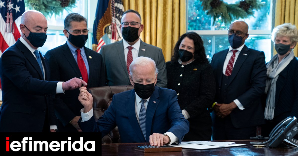 Ο Μπάιντεν και ο γερουσιαστής Μάντσιν προσπαθούν να βρουν λύση για το ...