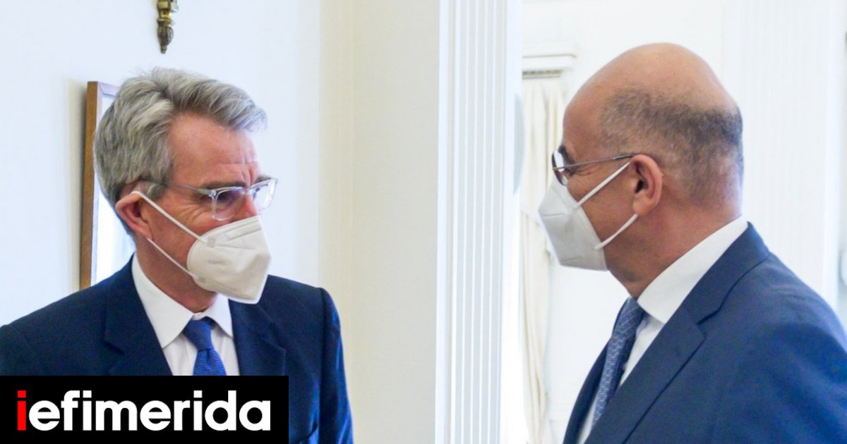 Nikos Dendias meets with US Ambassador Pyatt - iefimerida.gr