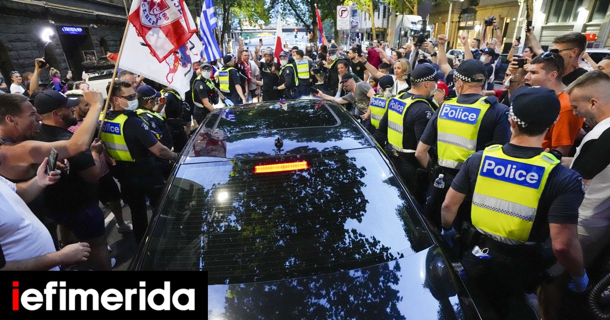 Επεσε ξύλο για τον Τζόκοβιτς -Σε παραφροσύνη οπαδοί του, συμπλοκές με ...