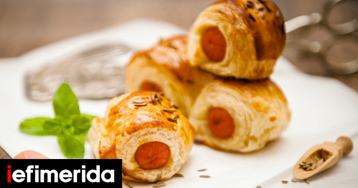 Συνταγή για λουκανικοπιτάκια χωρίς φύλλο, με ψωμί του τοστ -Τα ...