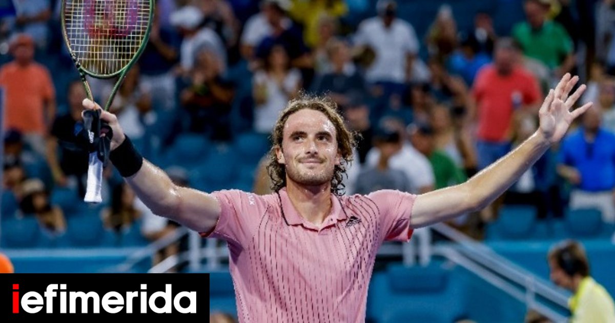 Miami Open: Στους «16» με άνετη νίκη ο Τσιτσιπάς -Μάχη με Αλκαράθ ...