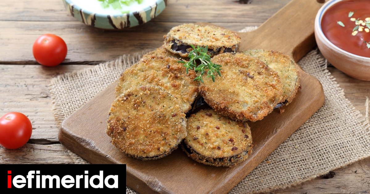 Συνταγή για τραγανές μελιτζάνες στον φούρνο -Σε μπαστουνάκια, σαν να ...