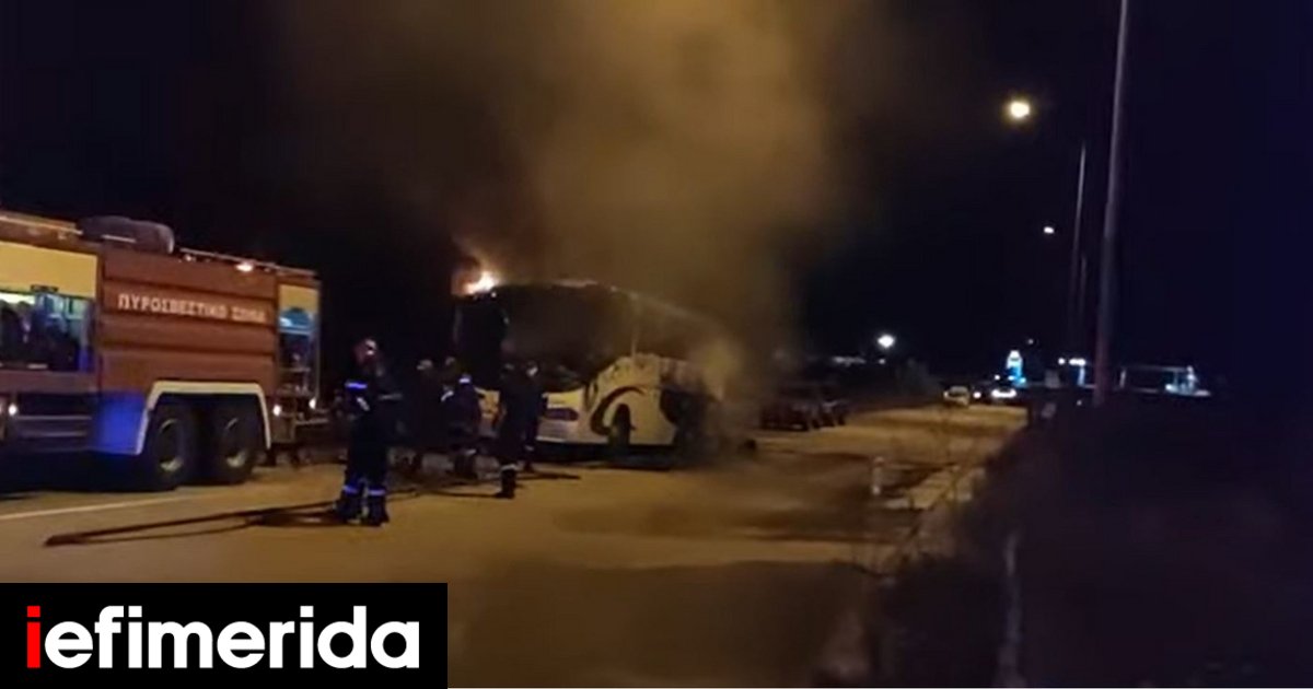 Ηγουμενίτσα: Φωτιά σε λεωφορείο ΚΤΕΛ που έκανε το δρομολόγιο Κέρκυρα ...