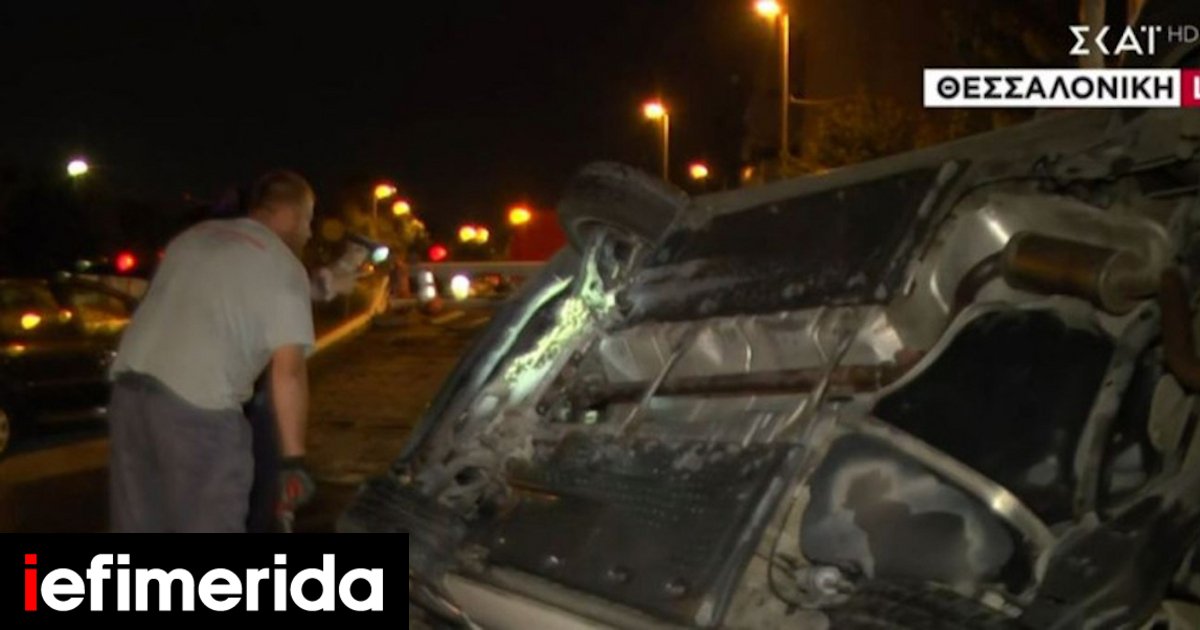 Θεσσαλονίκη: Τροχαίο στην Αγίου Δημητρίου, αναποδογύρισε ΙΧ, ζημιές σε ...