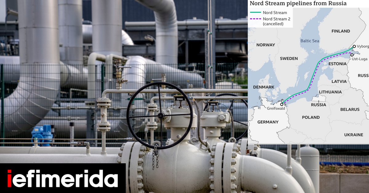Nord Stream: Ξαφνικές διαρροές στους αγωγούς φυσικού αερίου στη Βαλτική ...
