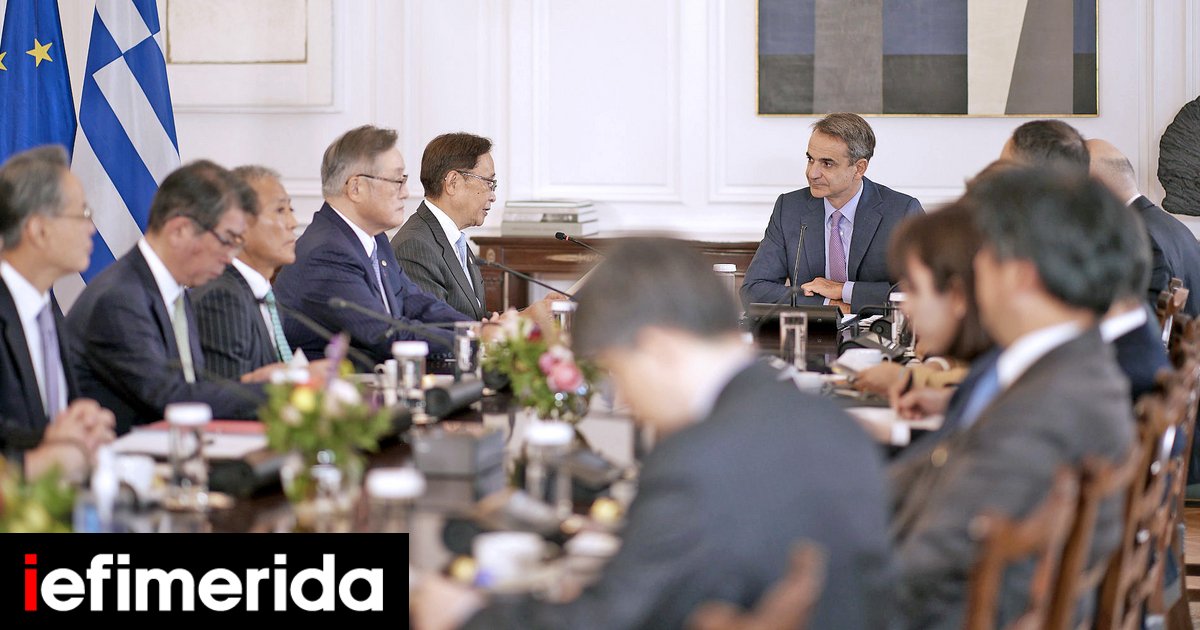 Συνάντηση Μητσοτάκη με αντιπροσωπεία μεγάλων επιχειρήσεων από την ...