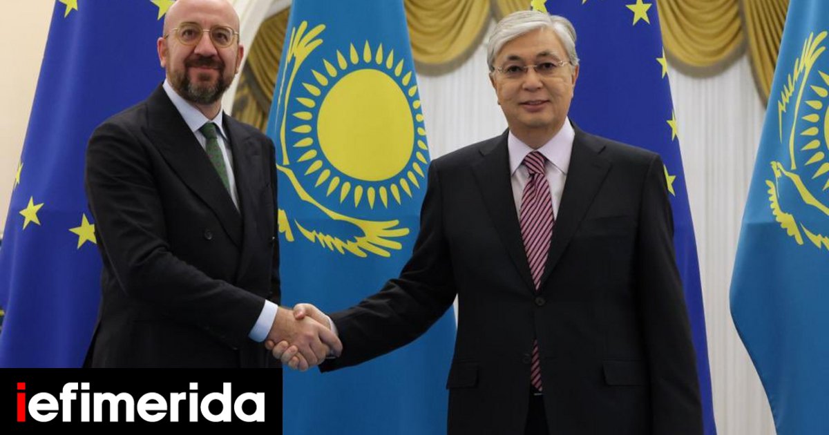 Σαρλ Μισέλ από Καζακστάν: «Η ΕΕ είναι ο πρώτος οικονομικός εταίρος της ...