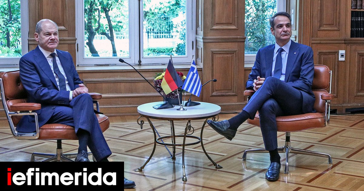 Συνάντηση Μητσοτάκη-Σολτς αυτή την ώρα στο Μέγαρο Μαξίμου -Τι θα ...