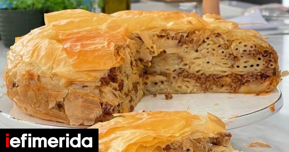 Απίθανο παστίτσιο με φύλλο κρούστας -Aφράτο και πεντανόστιμο, η ...
