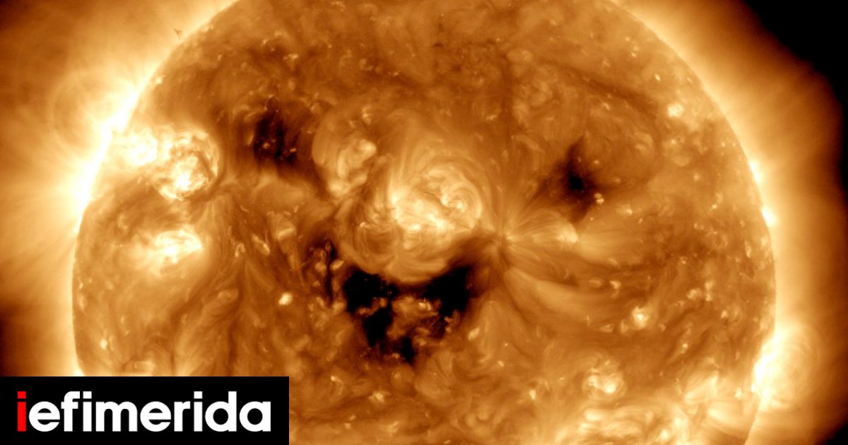 «Ο ήλιος που γελάει»: Η δορυφορική φωτογραφία της NASA δίνει μια αχτίδα ...