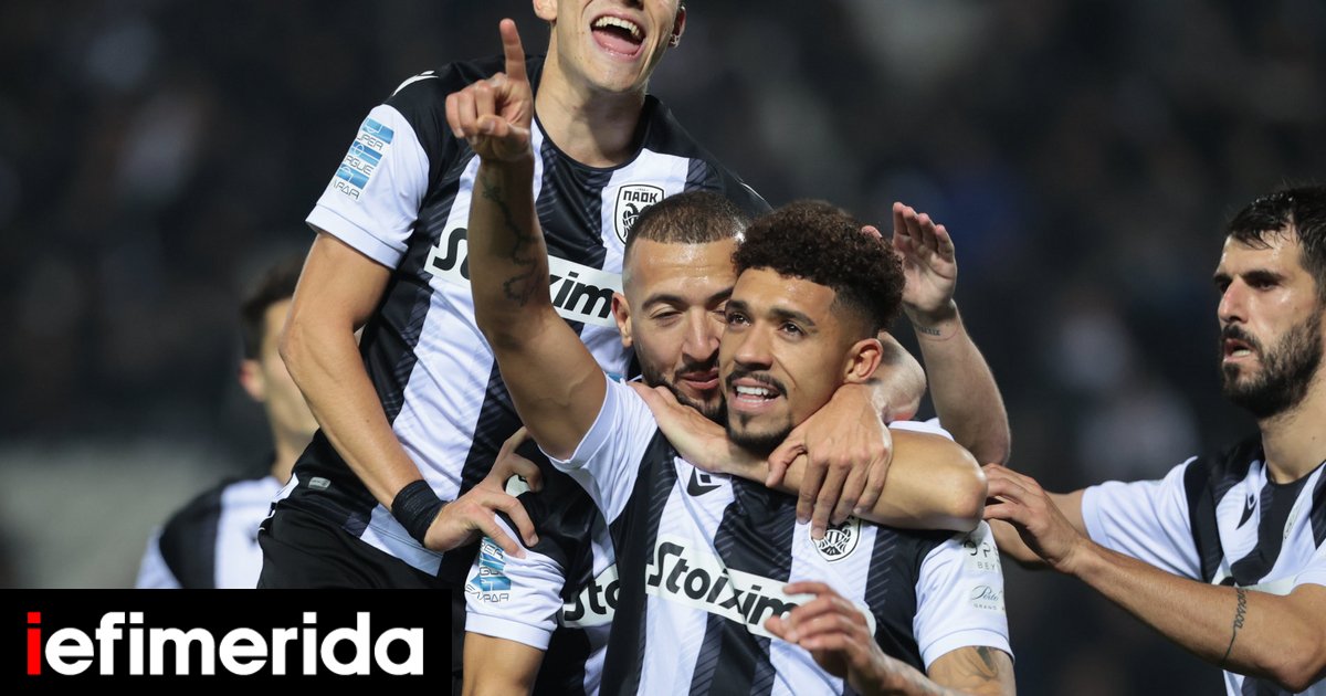 ΠΑΟΚ-Βόλος 3-0: «Περίπατος» και τρίτη θέση για τους Θεσσαλονικείς στη ...