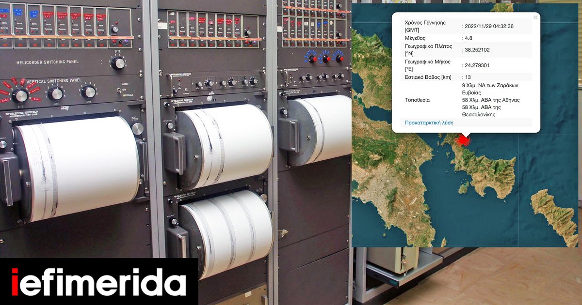 Χορός Ρίχτερ στην Εύβοια -Η λίστα με τους 23 μετασεισμούς, «ας ...