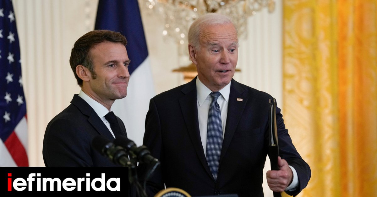 Μπάιντεν μετά τη συνάντηση με Μακρόν: Είμαι έτοιμος να συνομιλήσω με ...