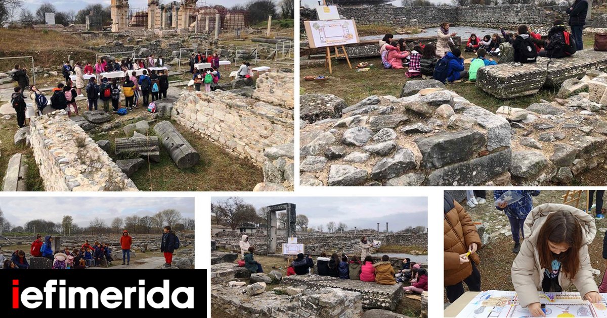 Καβάλα: Τα παιδιά έστησαν πάγκους στην αρχαία αγορά των Φιλίππων και ...