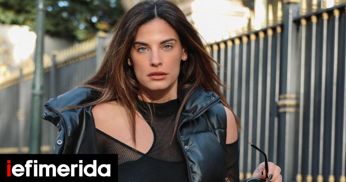 Η street style εμφάνιση της Χριστίνας Μπόμπα με σέξι μπλούζα από τα Zara -Tην συνδύασε με cargo ...