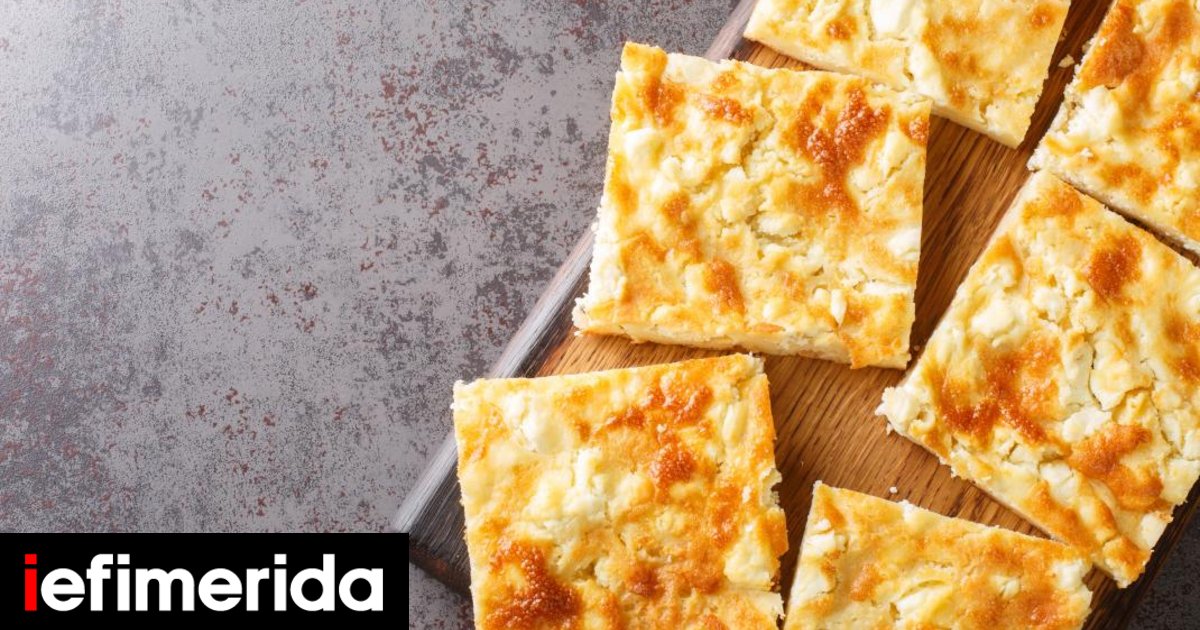 Συνταγή για αλμυρή γαλατόπιτα με φέτα, χωρίς φύλλο -Ελαφριά, με γεμάτη ...