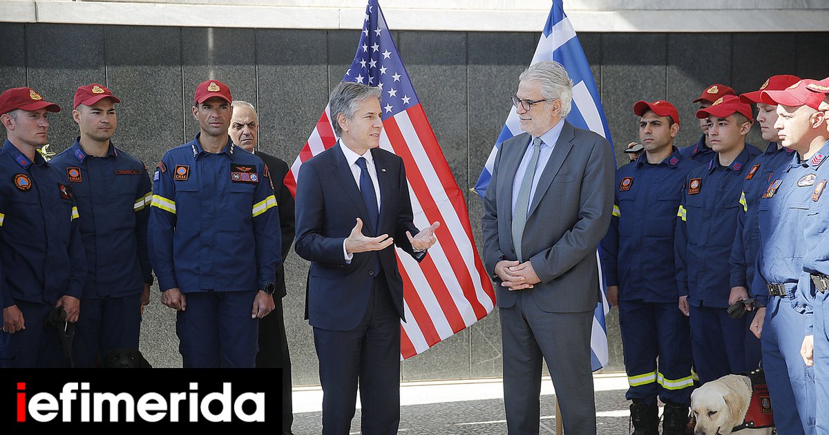 «Ευχαριστώ» Μπλίνκεν στα μέλη της ΕΜΑΚ και του ΕΚΑΒ [εικόνες ...