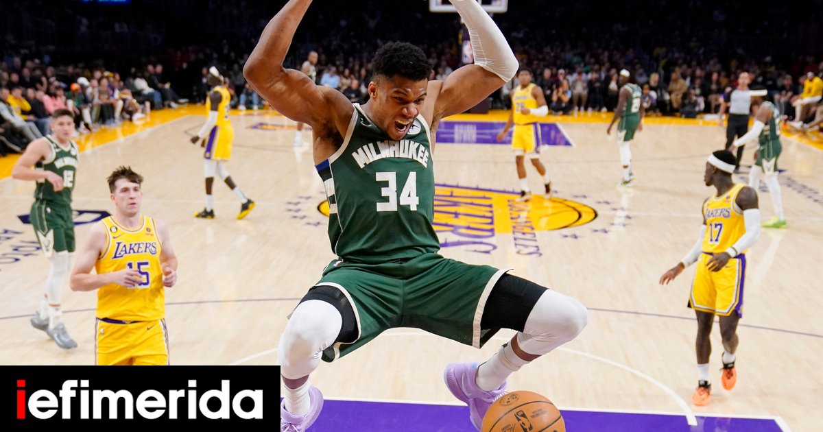 Λέικερς-Μπακς 106-115: «Σόου» του Γιάννη Αντετοκούνμπο στην βραδιά του Λεμπρόν [βίντεο ...