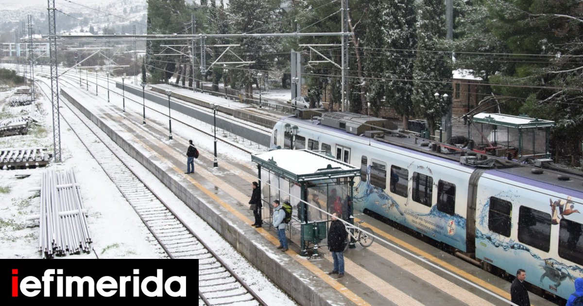 Κακοκαιρία «Μπάρμπαρα»: Τα δρομολόγια τρένων που ακυρώνονται λόγω ...
