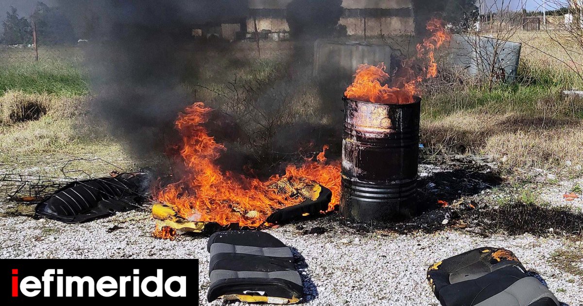 Θεσσαλονίκη: Συνελήφθησαν δύο άτομα που έκαιγαν πλαστικά τμήματα ...