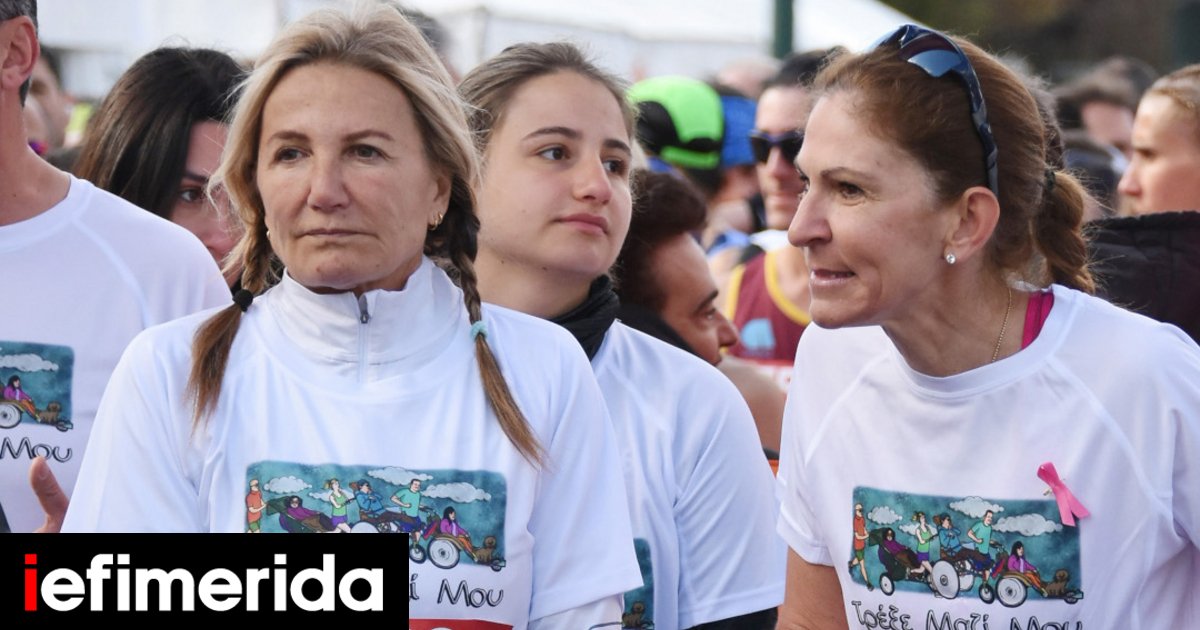 Η Μαρέβα Μητσοτάκη συμμετείχε στον Ημιμαραθώνιο Αθήνας με την κόρη της ...