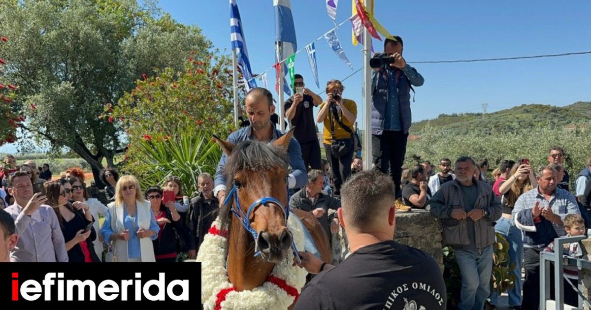 Μεσολόγγι: Αναβίωσε το έθιμο των ιπποδρομιών προς τιμήν του Αγίου ...