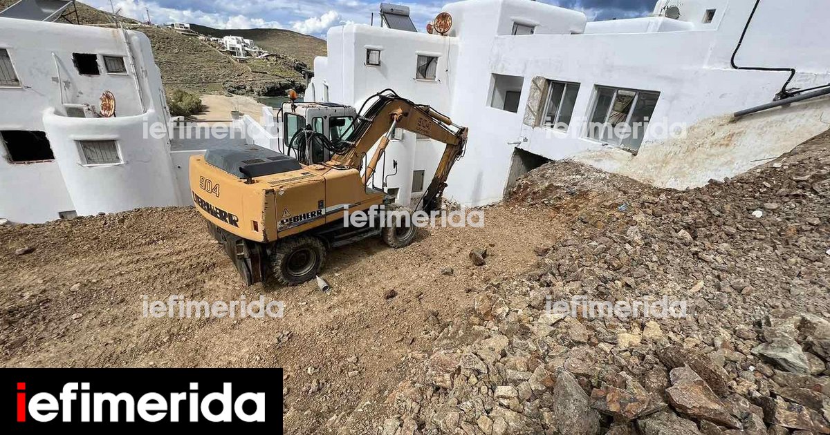 Μύκονος: Συλλήψεις και κατασχέσεις μηχανημάτων στην Άνω Μερά για ...