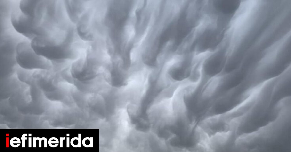 Τα εντυπωσιακά, σπάνια νέφη «Mammatus» εμφανίστηκαν σε Μεσσηνία και ...