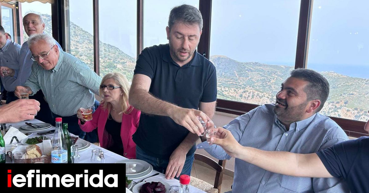 Τσικουδιά, μαντινάδες και καλό κλίμα στο γεύμα Ανδρουλάκη με τους ...