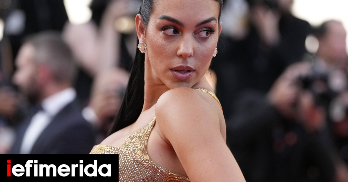 Στις Κάννες η Χεορχίνα Ροντρίγκεθ με ολόχρυσο φόρεμα -Θύμιζε αρχαία Αιγύπτια θεά [εικόνες ...