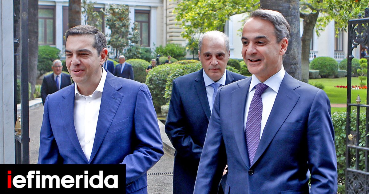 «Θα κάνουμε debate;» -To «πηγαδάκι» στο Προεδρικό ανάμεσα σε Μητσοτάκη ...