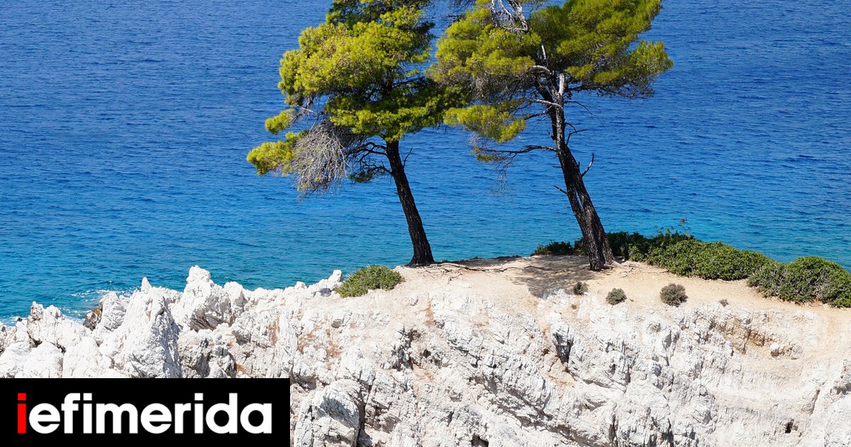 Η ρομαντική παραλία -«πισίνα» με τα γαλαζοπράσινα νερά -Με γραφικό ...