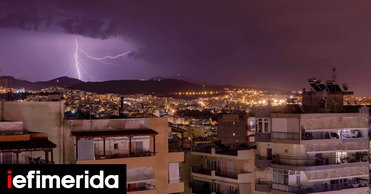 Μέσα σε μία ώρα έπεσαν 270 κεραυνοί σε Βάρη-Βουλιαγμένη -Προκάλεσαν ...